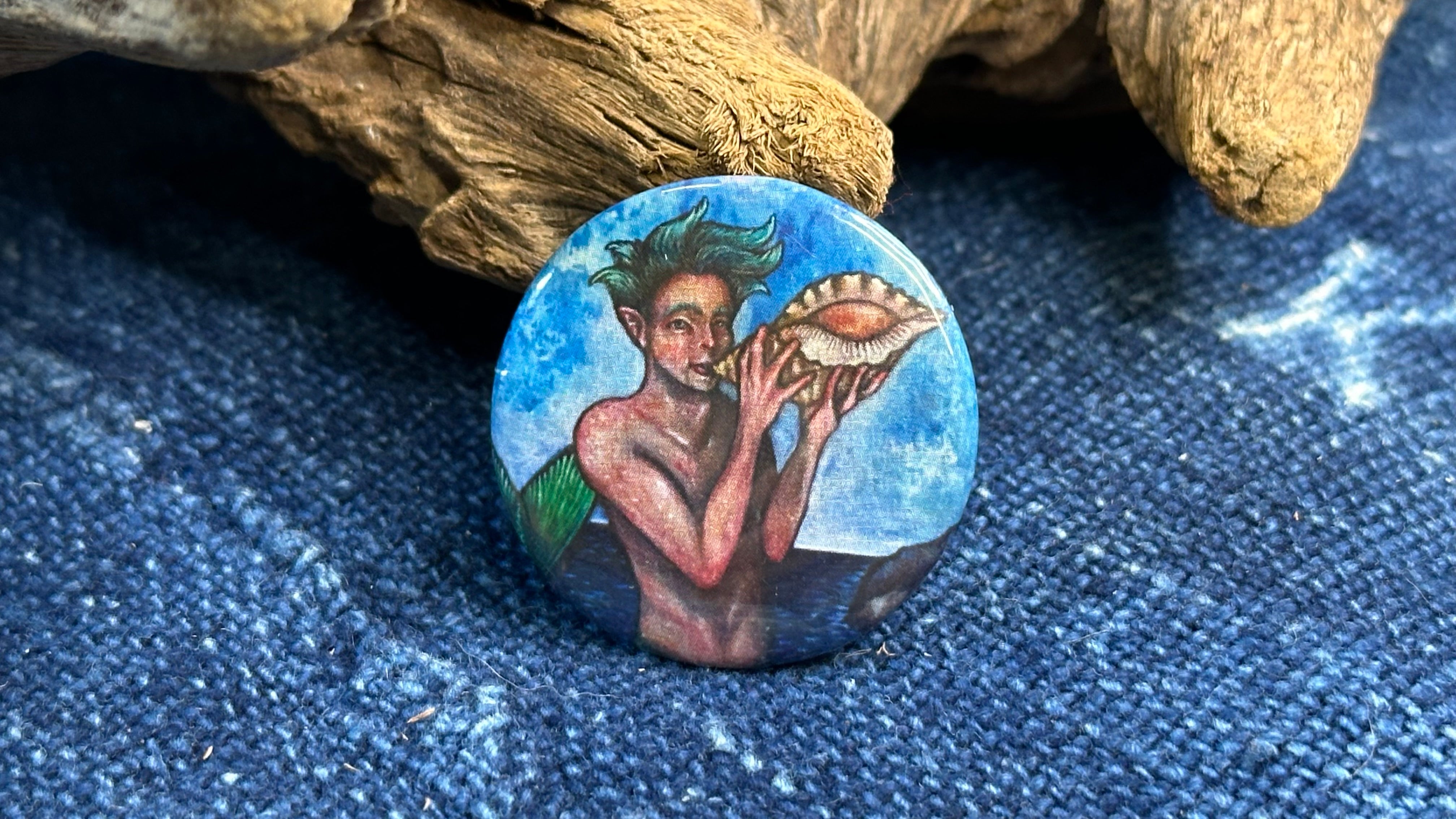 Original Art Button Pin – Allegory Gallery